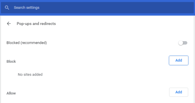How to Turn Off Pop up Blocker Chrome
