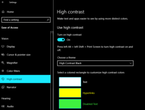 Turn High Contrast Mode On or Off in Windows 10 & 11 Easily