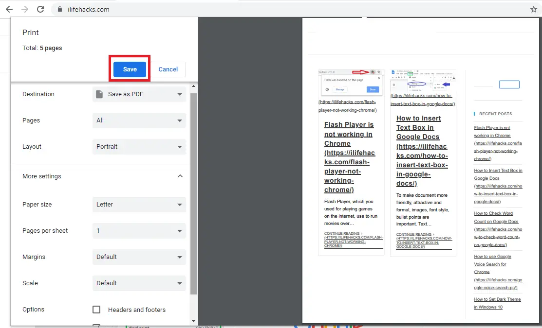 How To Save Webpage As PDF On Windows With Browser
