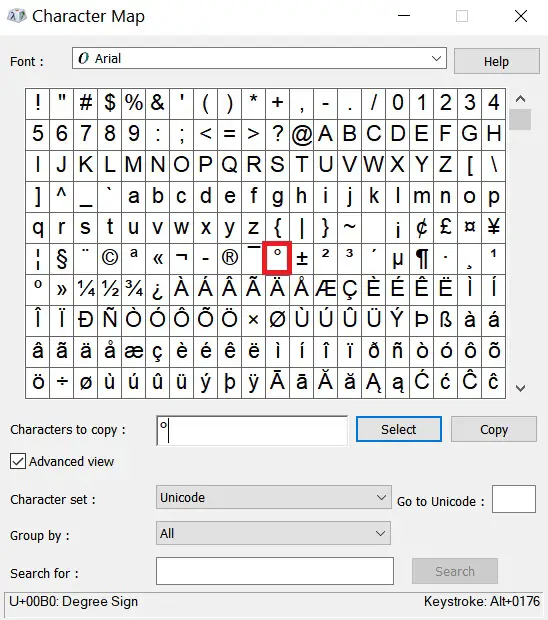 Degree Symbol In Google Docs And Sheets 