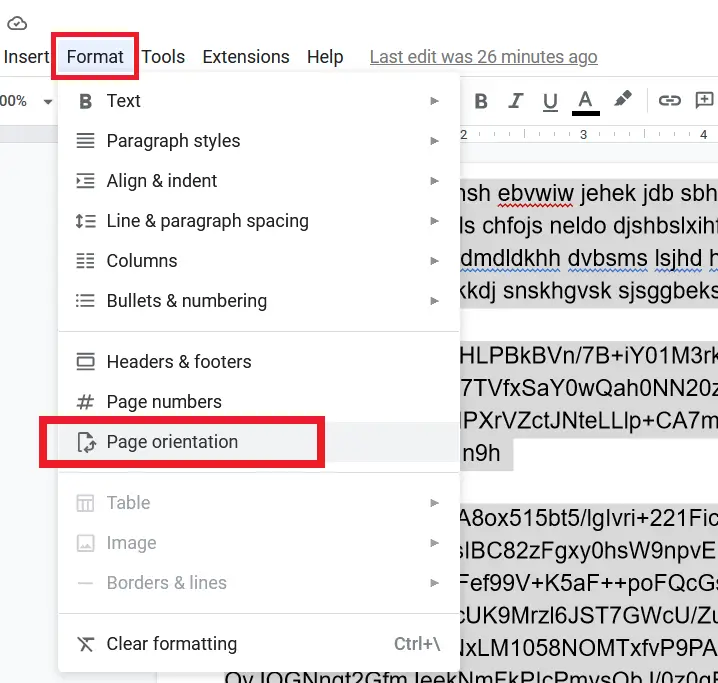 How To Make A Google Doc Landscape
