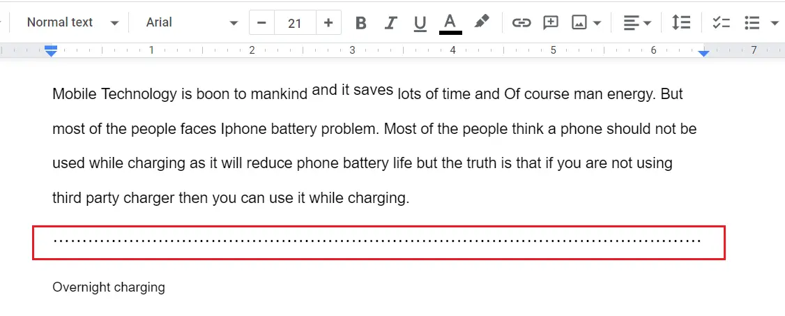 How To Add And Remove Dotted Line In Google Docs