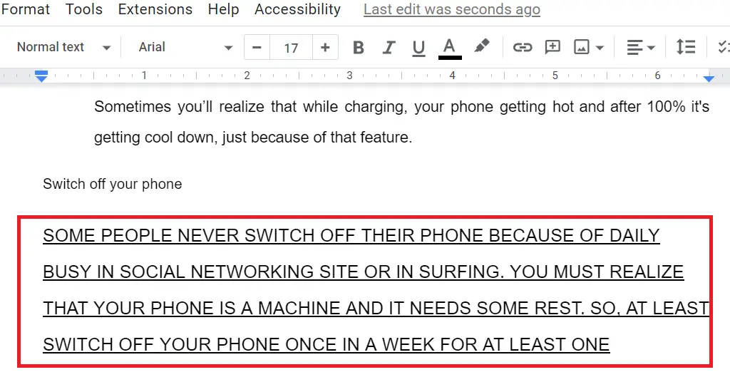 How To Change Case In Google Docs 