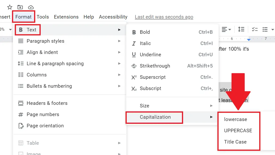 How To Change Case In Google Docs