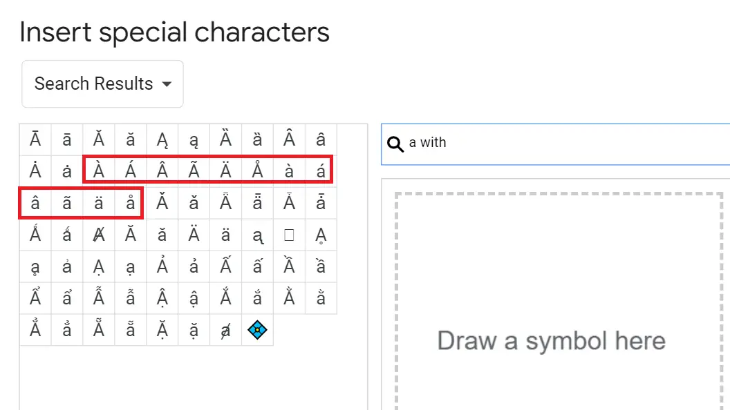 Type A With Accent Or 