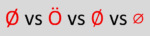 (Ø) O with Slash / O with Line Through It : Copy & Shortcuts